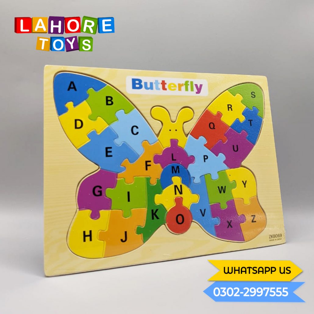 Butterfly Learning Alphabet Puzzle For Kids - Buy Toys in Lahore
