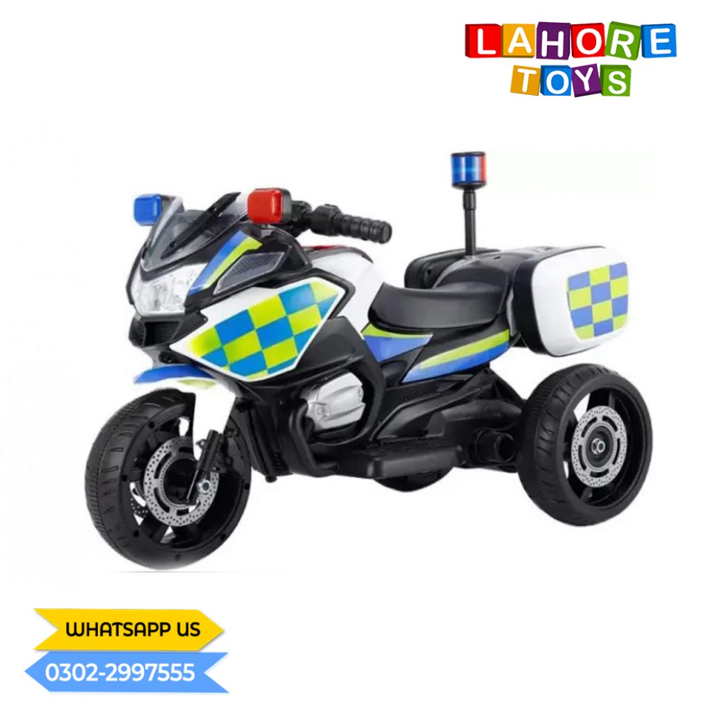 Black & White Police Bike - Buy Toys in Lahore